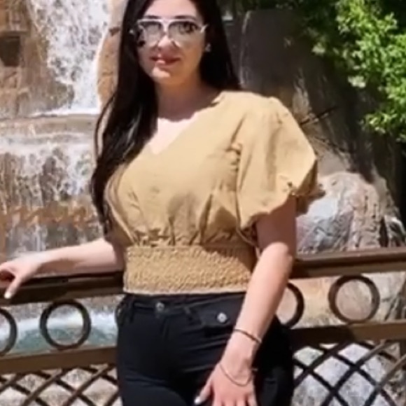 Zara | Tops | Zara Camel Top | Poshmark